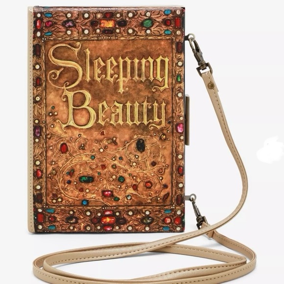 Disney | Bags | Loungefly Disney Sleeping Beauty Storybook Clutch Purse ...
